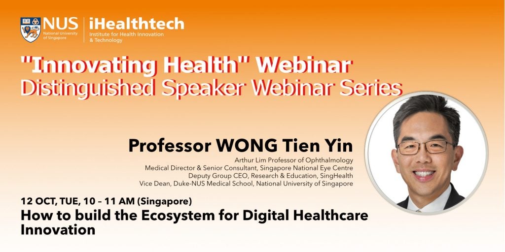 "Innovating Health" Distinguished Speaker Webinar Series - Professor ...