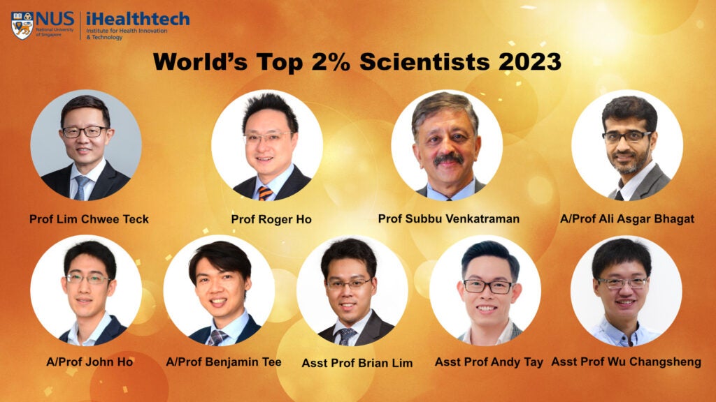 iHealthtech's scientists recognised by World's Top 2% Scientists 2023 ...