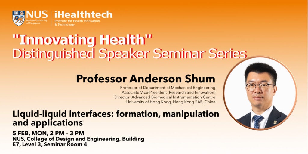 "Innovating Health" Distinguished Speaker Seminar Series - Professor ...